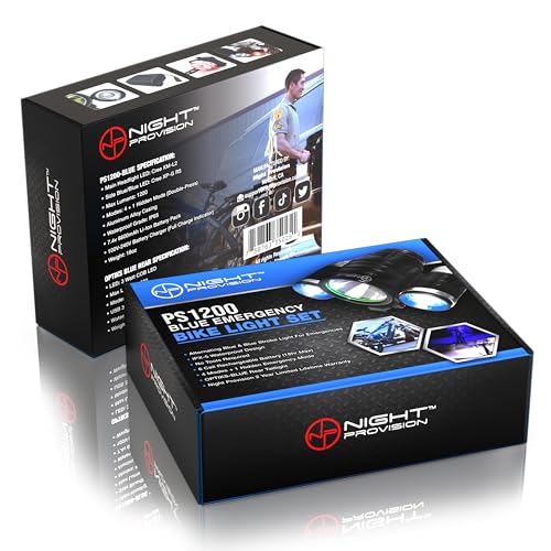 NIGHT PROVISION™ PS1200v2 | POLICE PATROL FRONT & REAR BIKE LIGHT – www ...