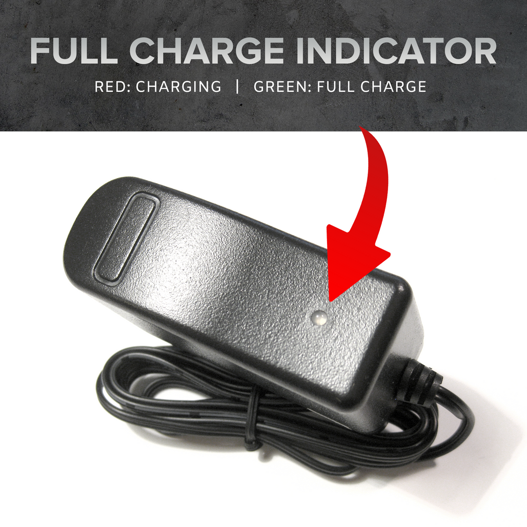 Stupidbright™ 8.4v Battery Charger with Full Charge Indicator – www ...