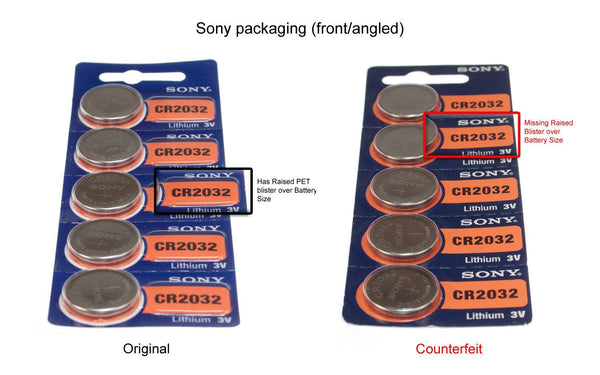 SONY CR2032 3V LITHIUM 2032 COIN BATTERY, 5 PACK – www.nightprovision.com