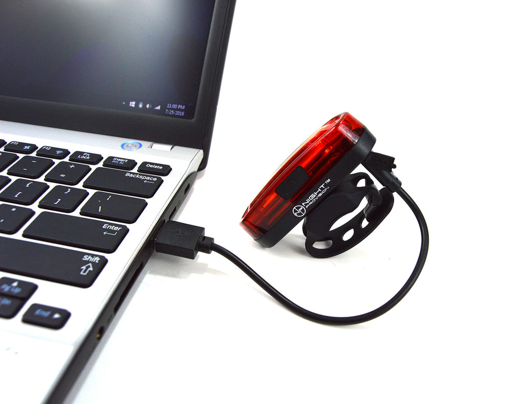 Night Provision™ DUO-120 | Red/White LED Strobe USB Bicycle Light – www ...